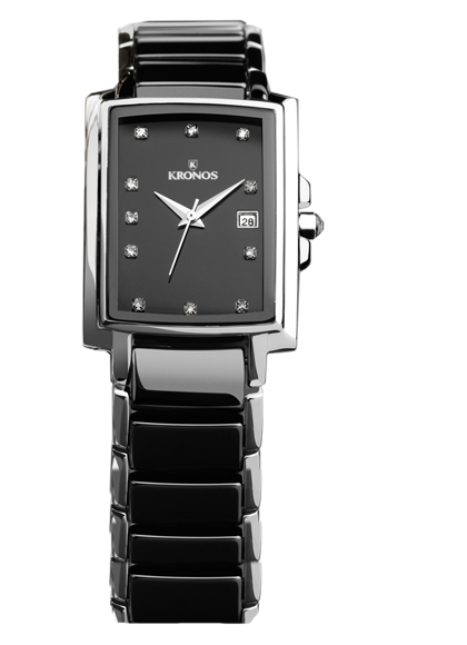 Reloj Kronos Cerámica Rectangular - Kronos